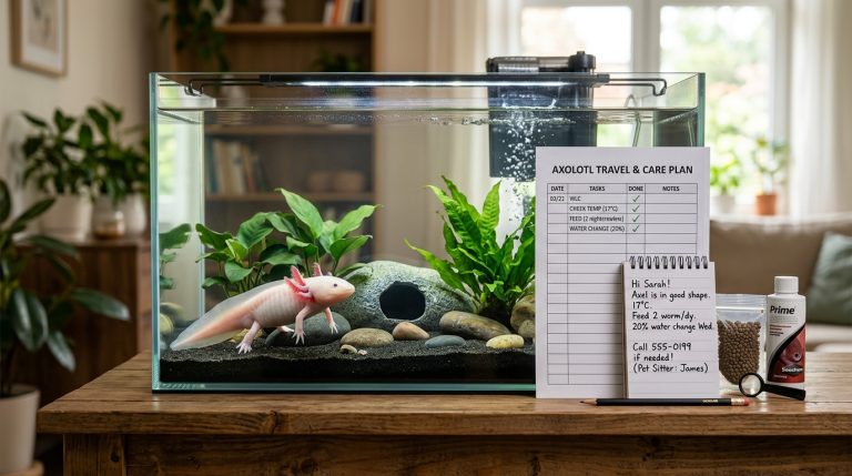 Axolotl Travel and Pet-Sitter Plan: How to Keep Care Stable While You ...